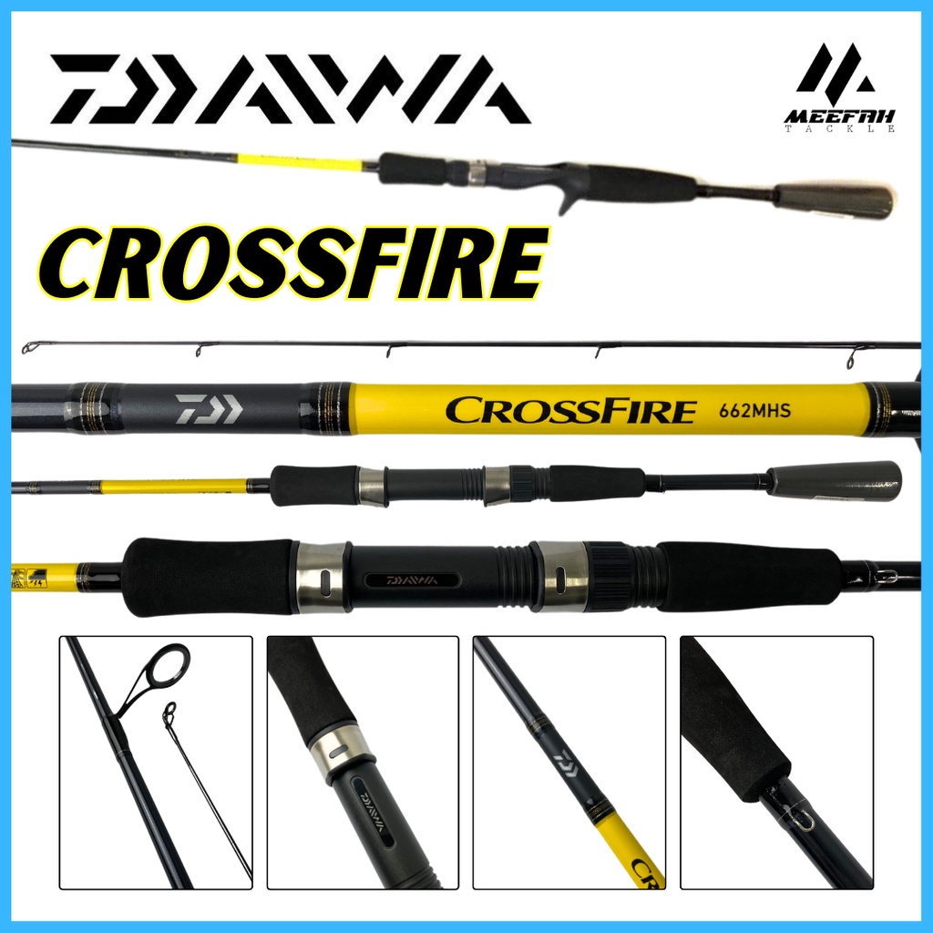 DAIWA Crossfire CFE Baitcasting Spinning Fishing Rod Joran Pancing | Shopee Malaysia