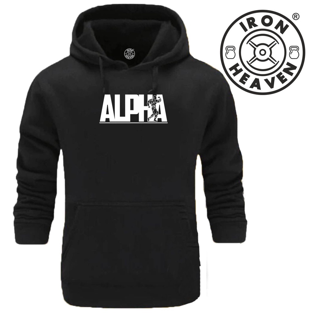 Alpha Hoodie Gym Clothing Bodybuilding Training Workout Exercise ...