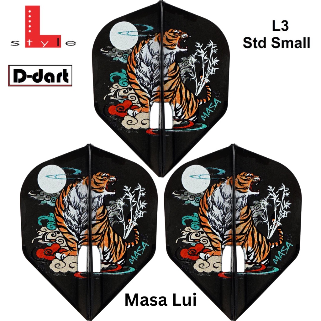 L STYLE DARTS FLIGHT - (L3 SHAPE) Masa Lui ver.1 L3 PRO BLACK FLIGHT L ...
