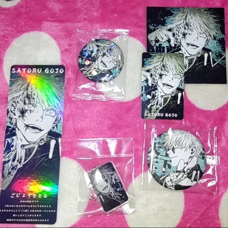 6 Pieces Jujutsu Kaisen Anime Lucky Gift Bag Cartoon Satoru Gojo ...