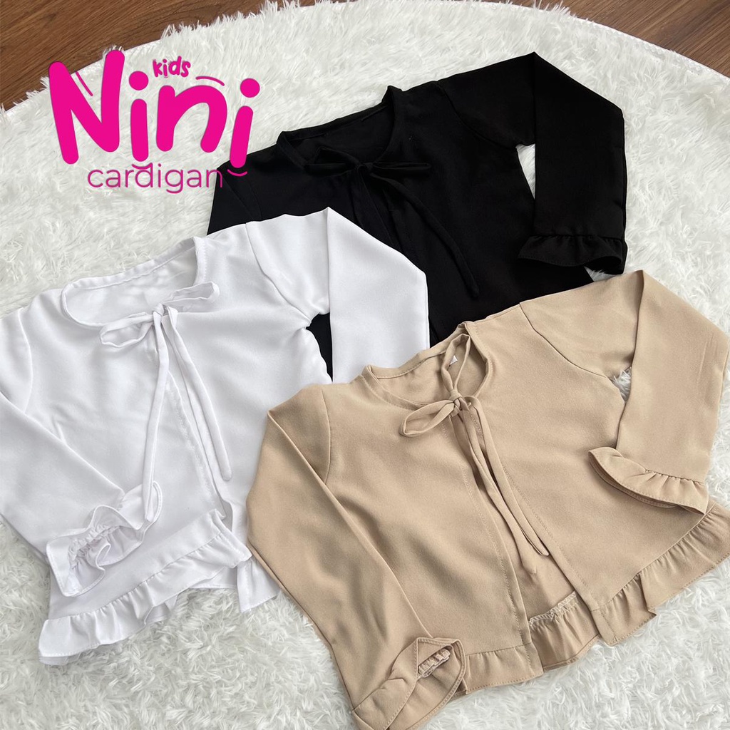 TUNIKMY | NINI CARDIGAN KIDS | CUTE RUFFLE OUTERWEAR | Shopee Malaysia