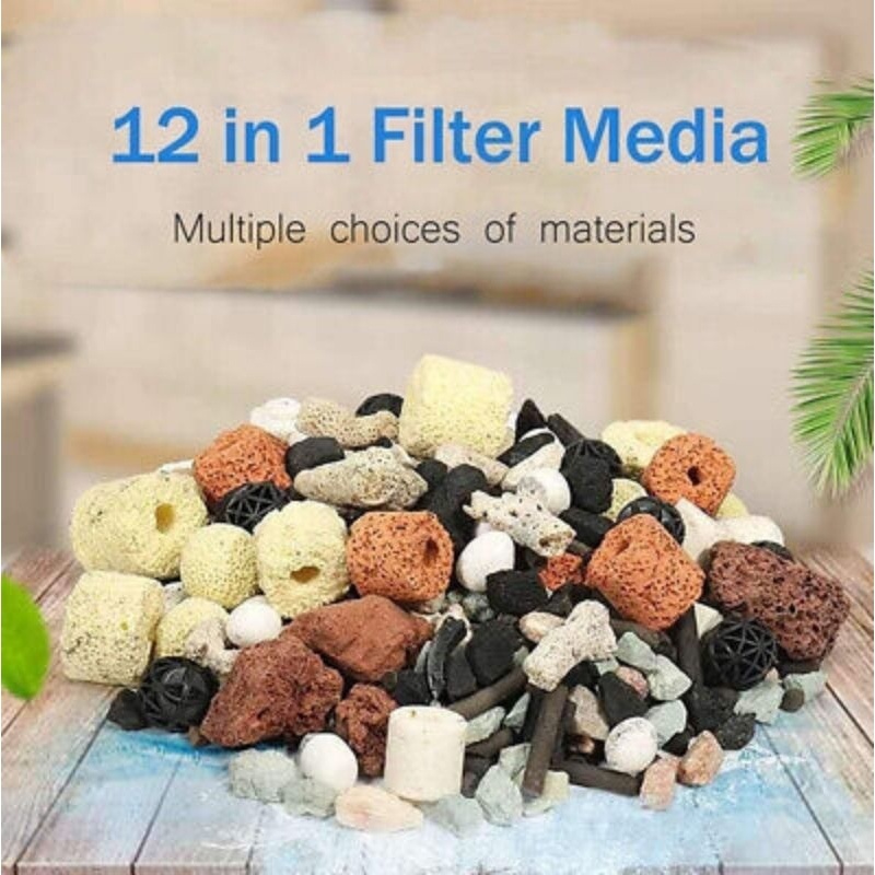 Aquarium Filter Media Bio Balls Ceramic Rings Freshwater Fish Tank with ...