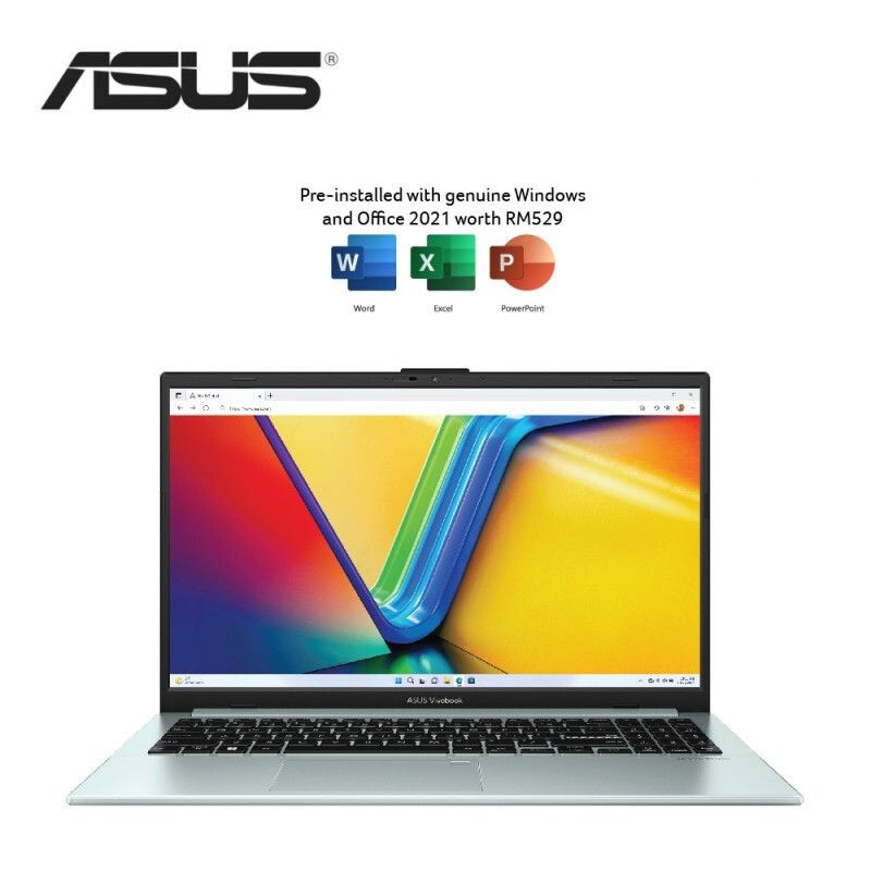 Asus VivoBook Go 15 E1504F-ABQ470WMS 15.6'' FHD Laptop Grey Green ...