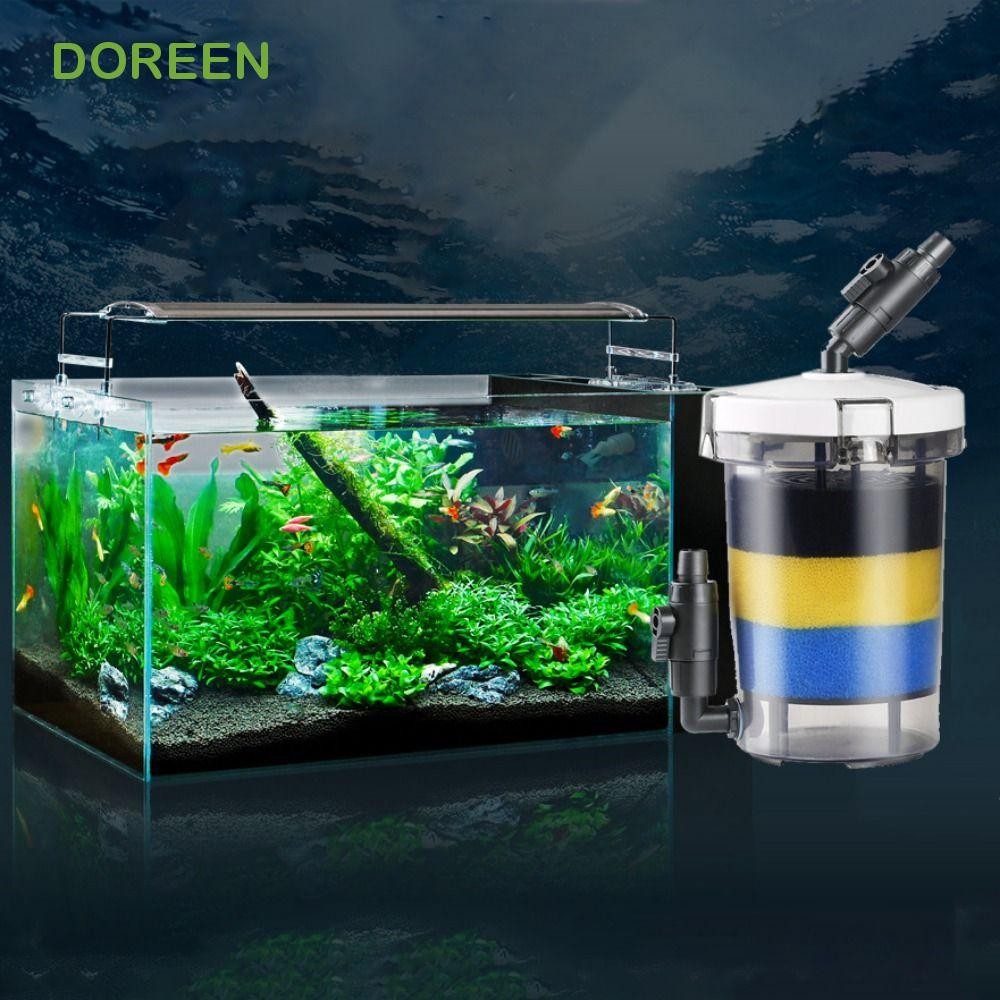 DOREEN Pre-Filter Fish Tank Filter, 6W Transparent Fish Tank Filter ...