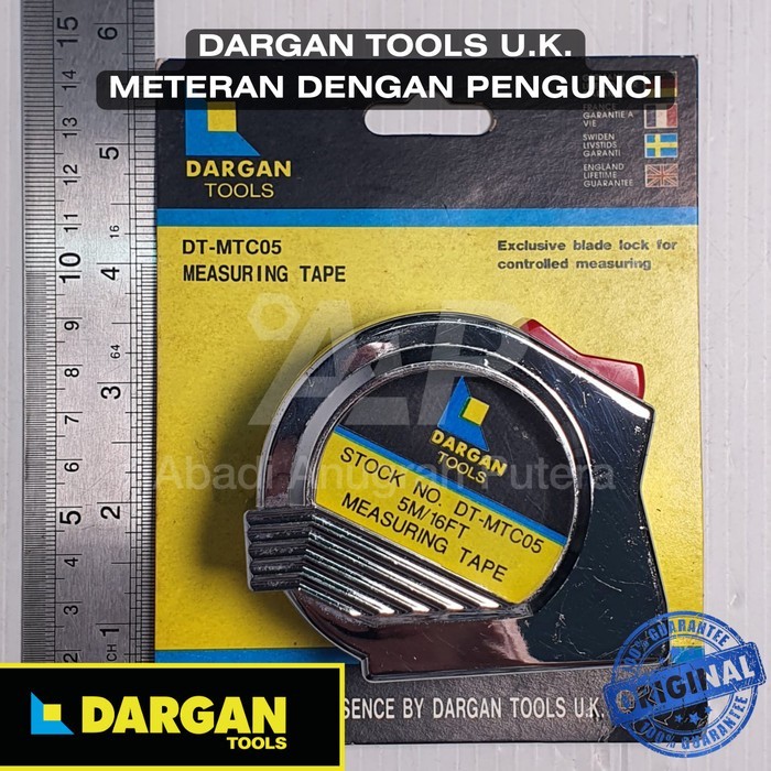 Meter 5 meters Measuring Tape Measure with Lock DARGAN TOOL UK | Shopee ...