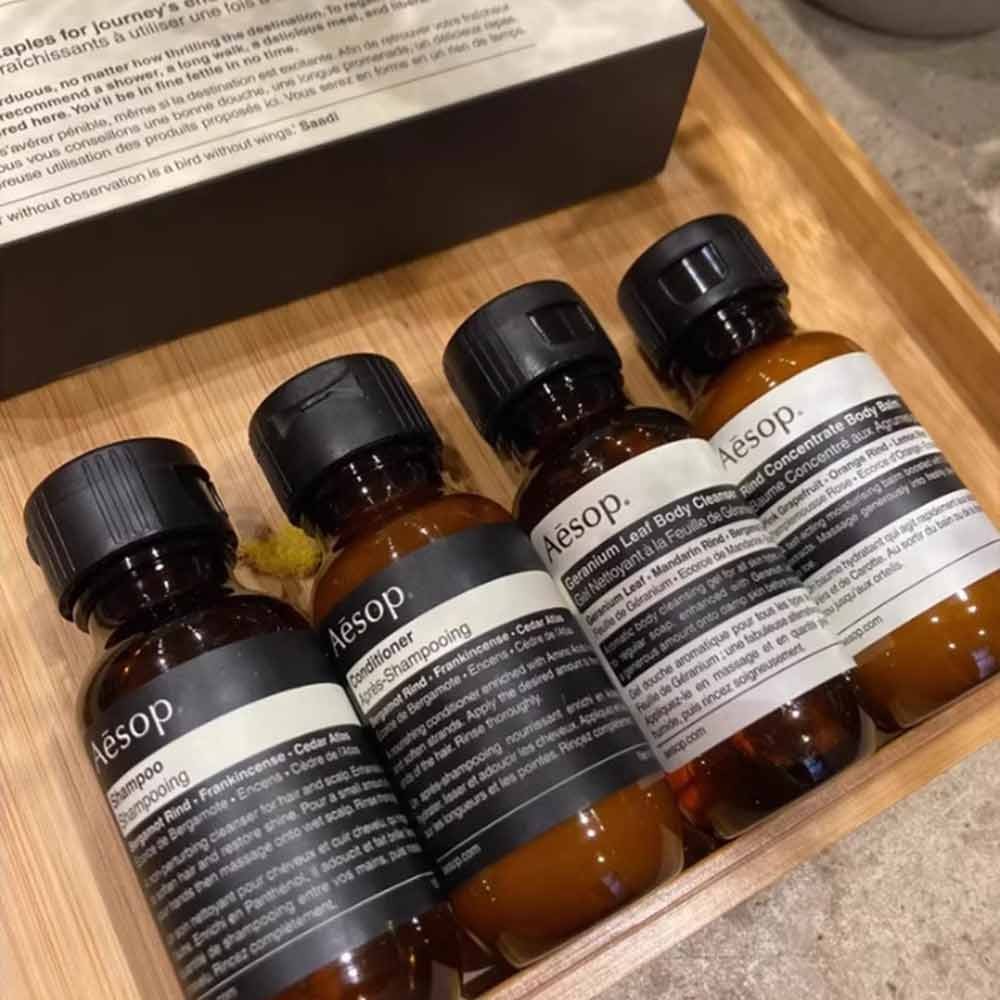 Aesop Travel Set Body Wash, Body Balm ,Shampoo and Conditioner | Shopee ...