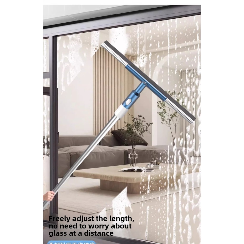 Extended Telescopic Rod Double-Sided Glass Cleaning Handy Tool High ...