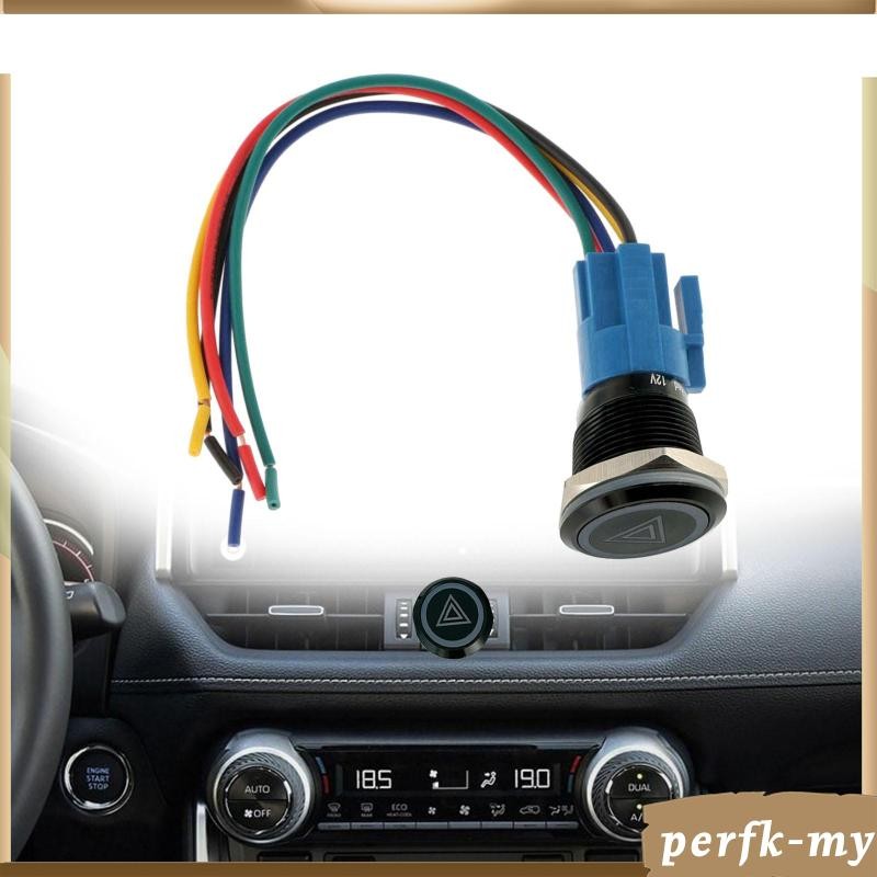 [PerfkMY] Hazard Button 12V Car Vehicle Universal Warning Light Button ...