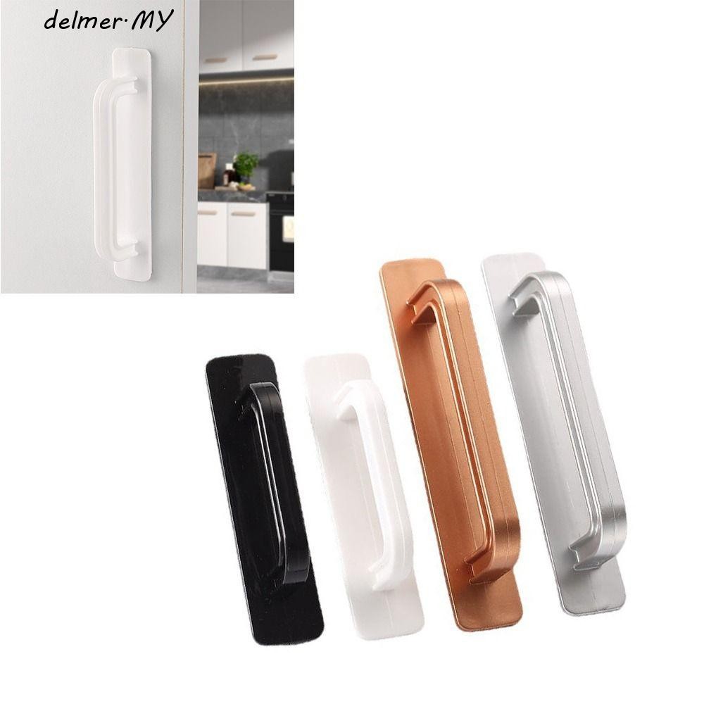 DELMER Door Handle, Knobs Surface Mounted Door Pull, Minimalist Push-pull No punching Self ...