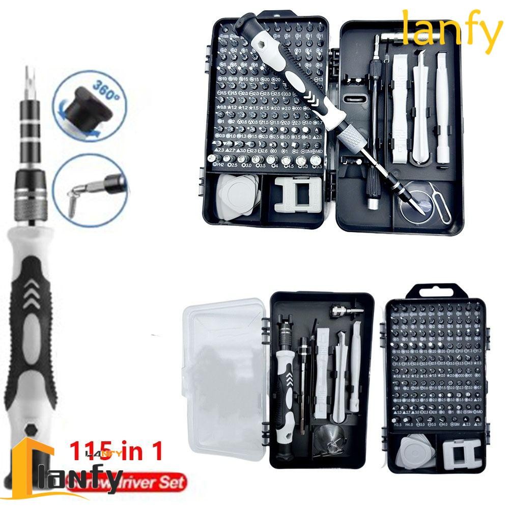 LANFY Multi-bits Screwdriver, Precision Screw Nuts Bits 115 in 1 Screwdriver Set ...