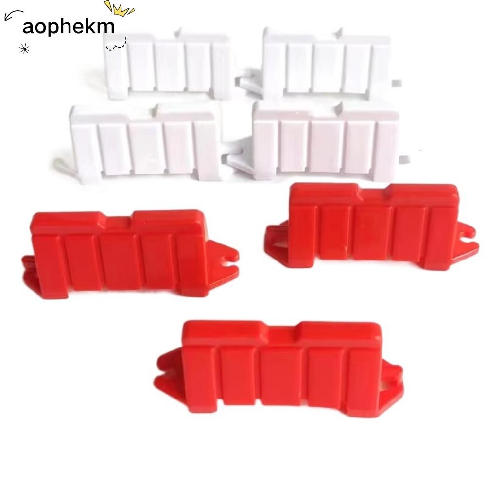 AOPHEKM 50pcs Road Barriers, Mini Obstacle Track Handmade Highway ...