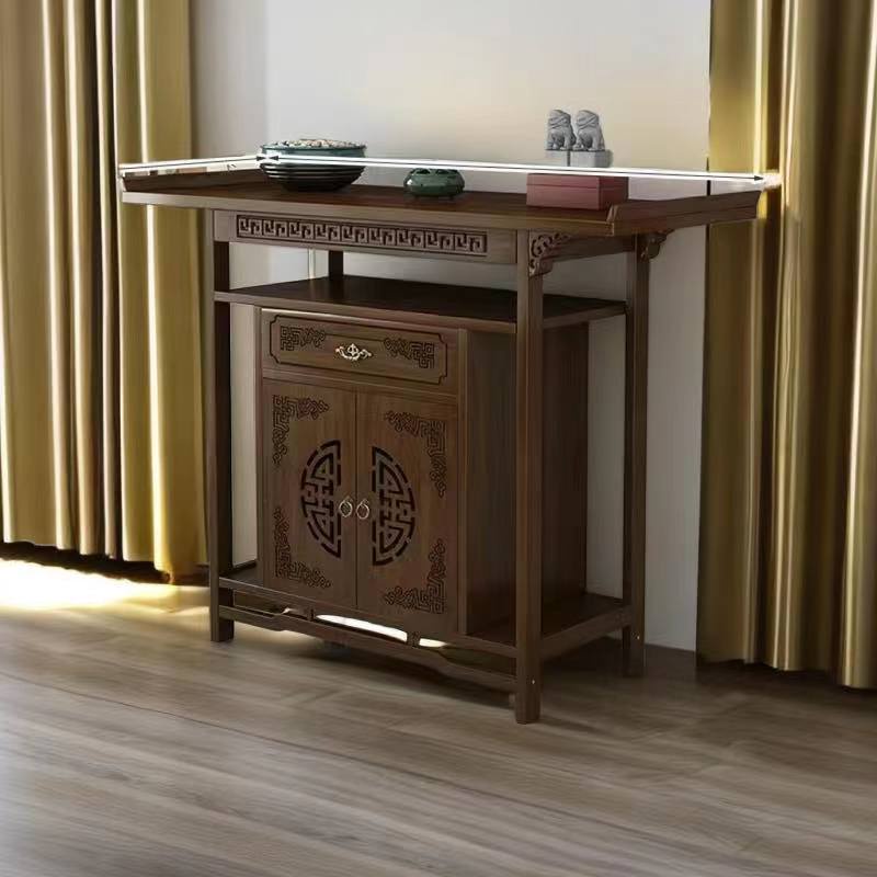 Chinese Style Console Entrance Table God of Wealth Worship Table Solid ...