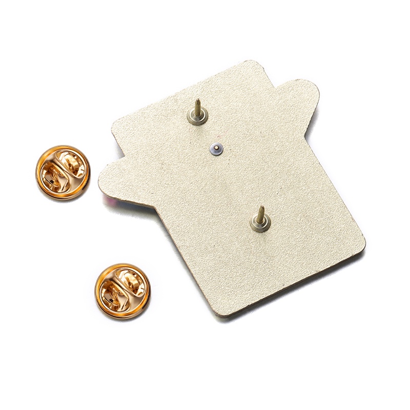 Cartoon Colorful Butterfly Enamel Pins Brooches Rotating Yes or No ...