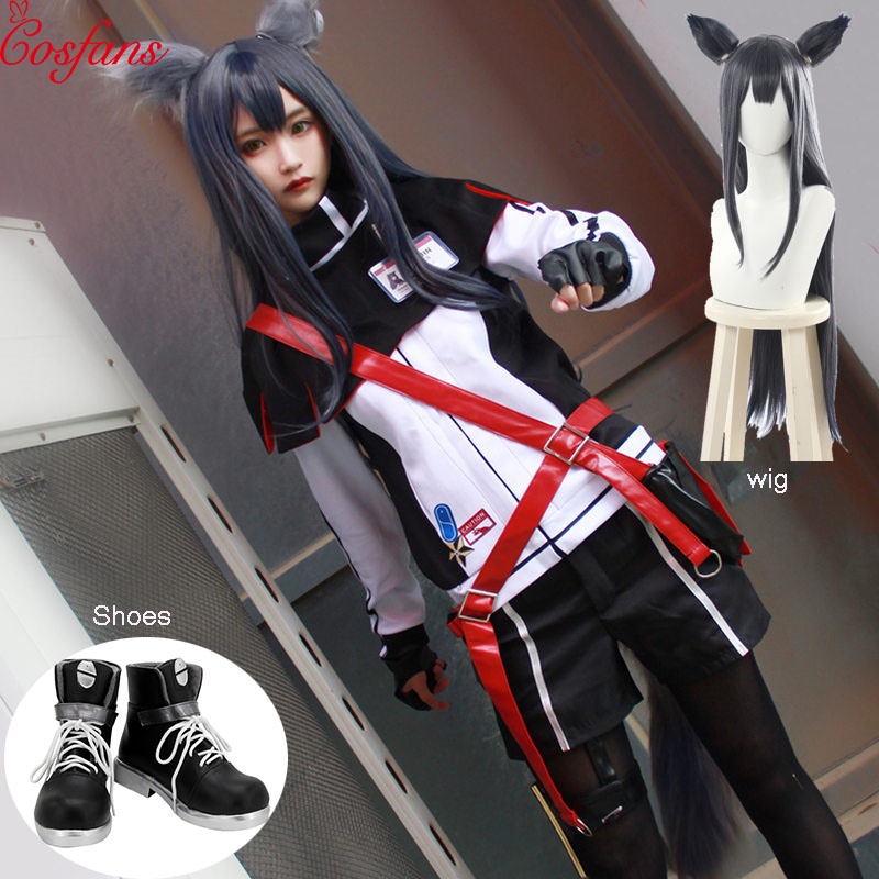 Halloween Carnival Texas Wig Uniform Set Penguin Logistics Arknights ...