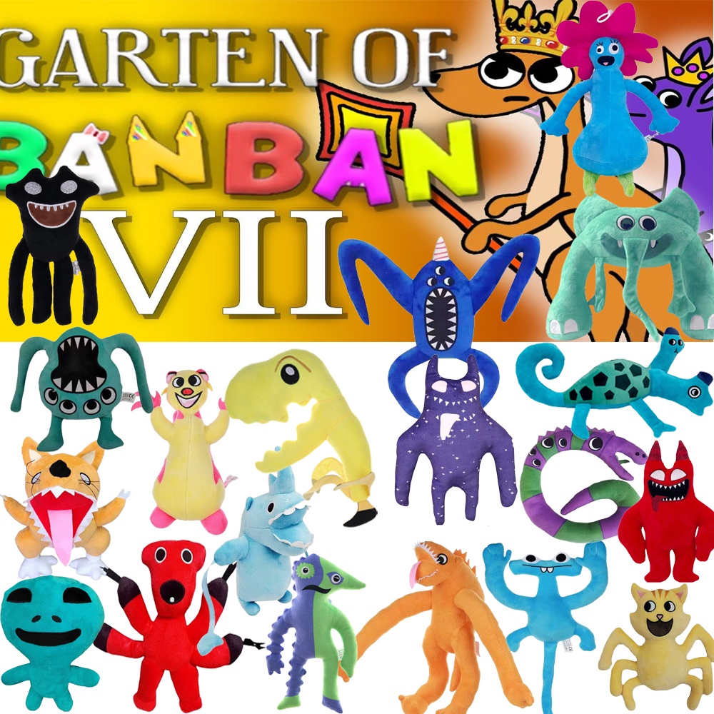 Garten of Banban 5 Plush Toy Kittysaurus Syringeon Joking Jessy Happy ...