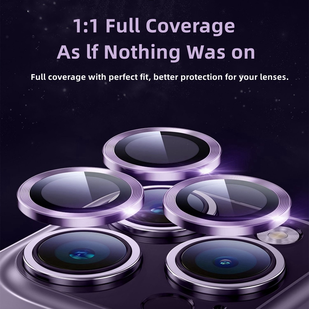 Titanium Color Camera Lens Protector For iPhone 13 14 15 Pro Max 14 15 ...