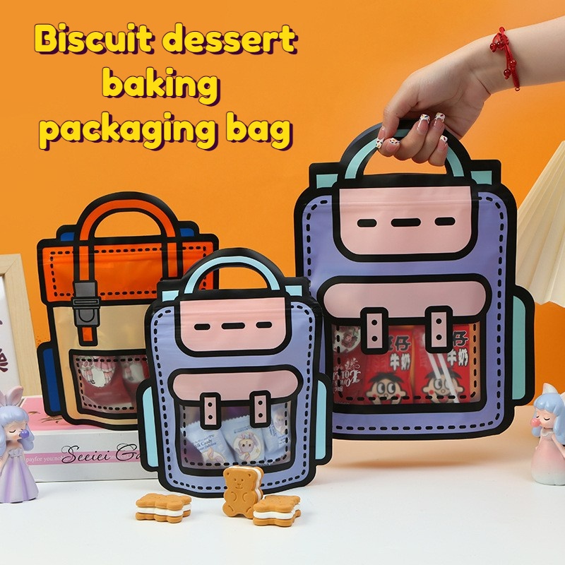 Portable Ziplock Bag Gift Bag Children's Day Gift Packaging Cookie ...