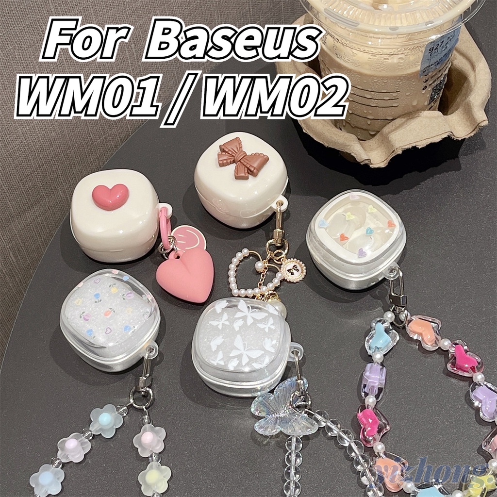 Baseus WM01 WM02 Earphone Case Elegant Bowknot Pink Love Sticker ...