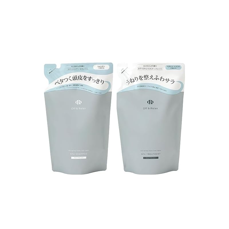 Off&Relax OR Spa Shampoo Treatment Set Refill Scalp Care OR Hot Spring ...