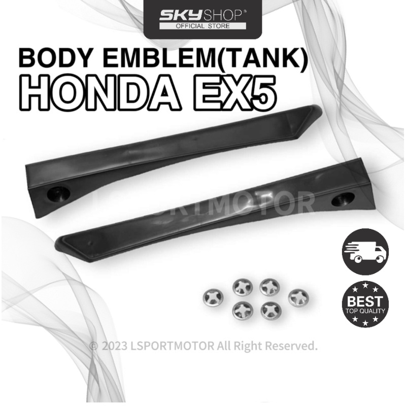 HONDA EX5 BODY EMBLEM TANK EMBLEM PLASTIC COVER EMBLEM TANK (S ...