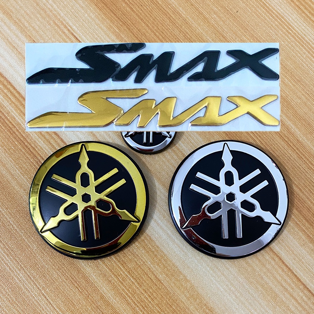 1 Pair 3D Original Size ABS Sticker For Yamaha Smax Logo Decals ...