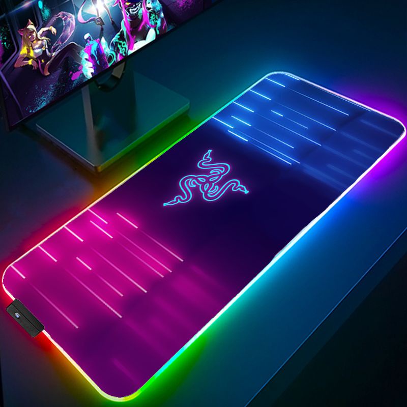 Razer RGB Luminous mouse pad oversized gaming office Computer Keyboard ...