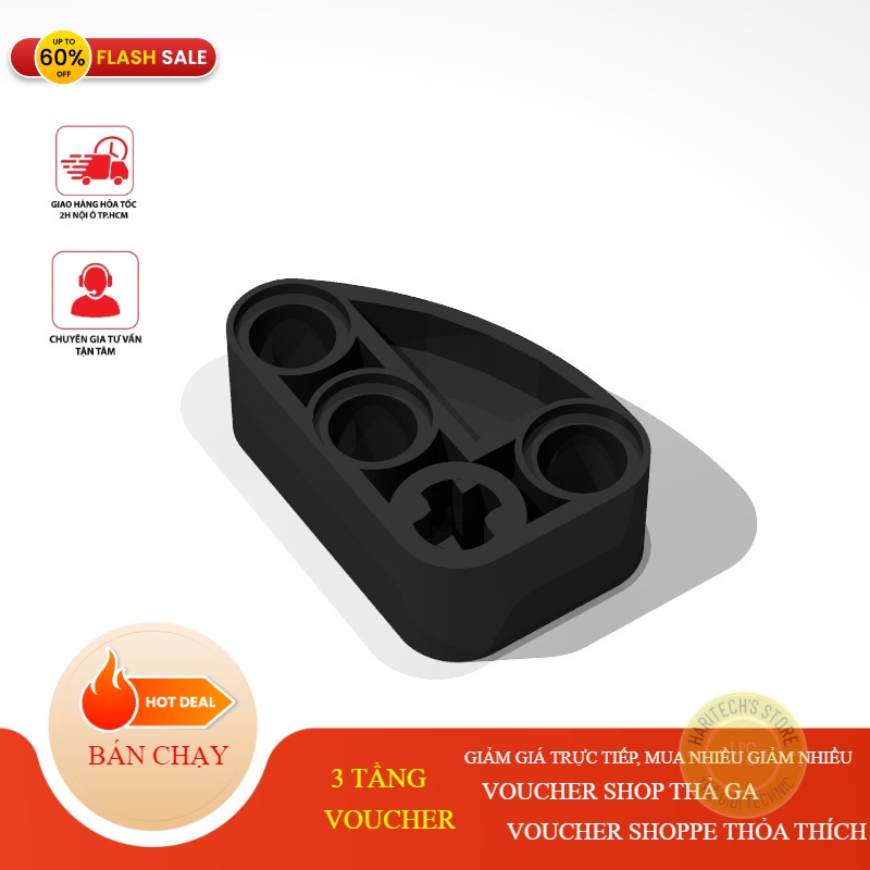 COMBO 5 Technic Technical L-Shaped Lifting Arm Bricks with Elliptical Curve NO.1557 - Compatible ...