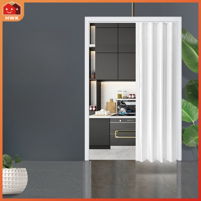 PVC Collapsible Door Sliding Door Open Kitchen Gas Temporary Door Punch ...