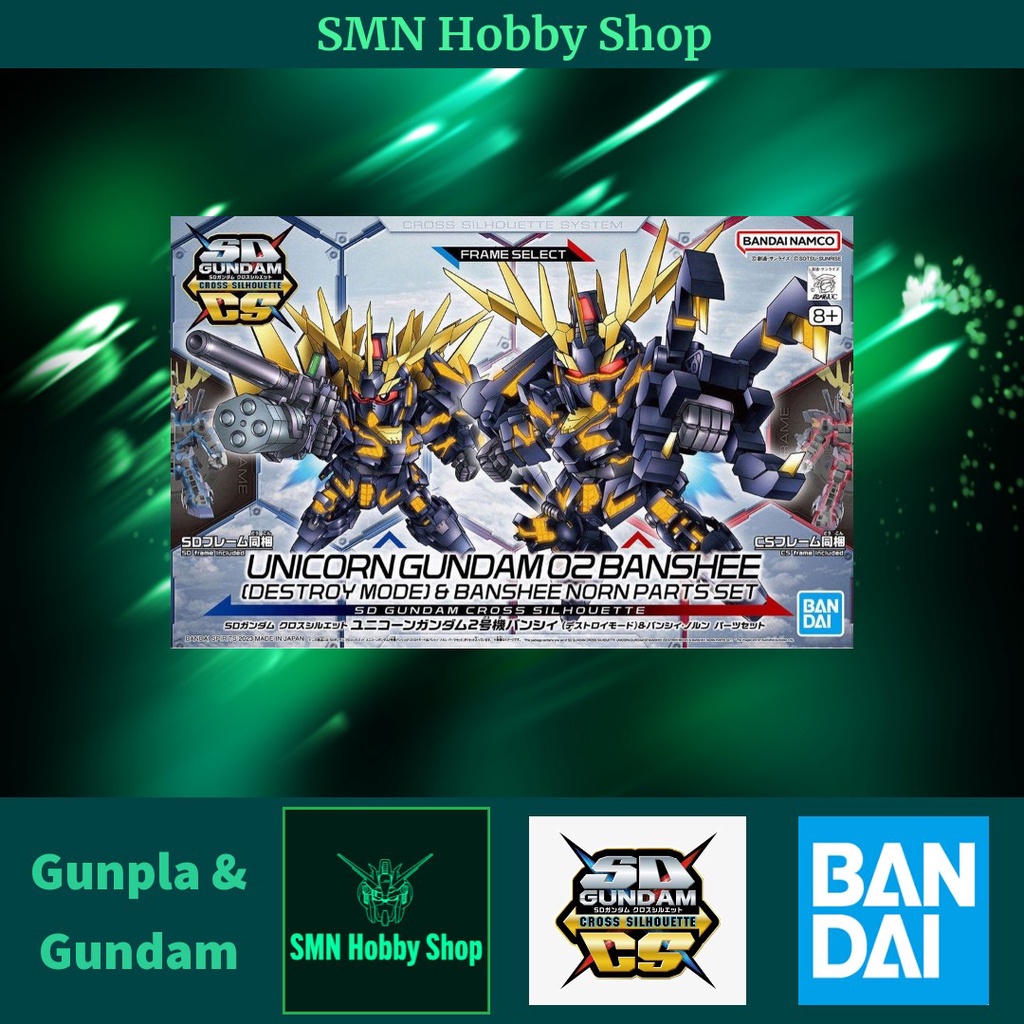 SD Cross Silhouette Unicorn Banshee/Banshee Norn Gunpla Gundam Toys ...