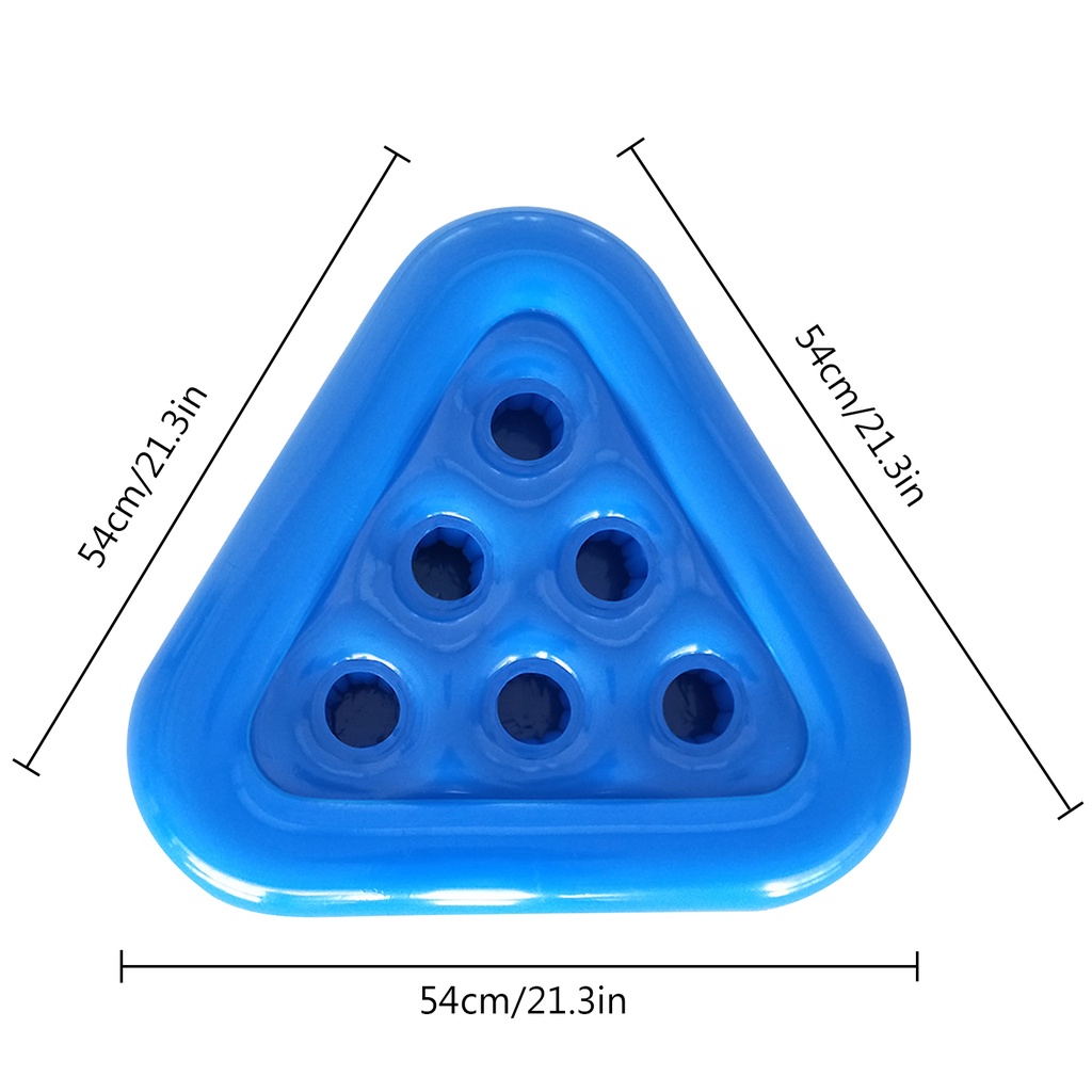 Floating Inflatable Triangle Drinks Cup Holder Swimming Pool Table Bar ...