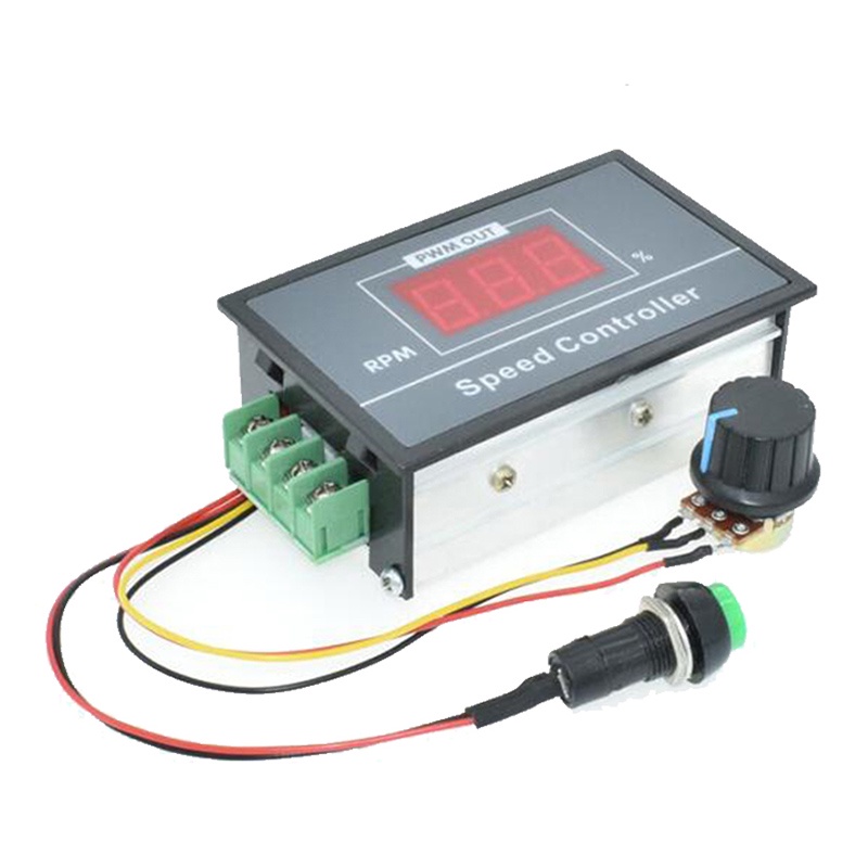 DC 6-60V 30A Digital LED Display 0-100% DC 12V 24V 48V Motor Speed ...