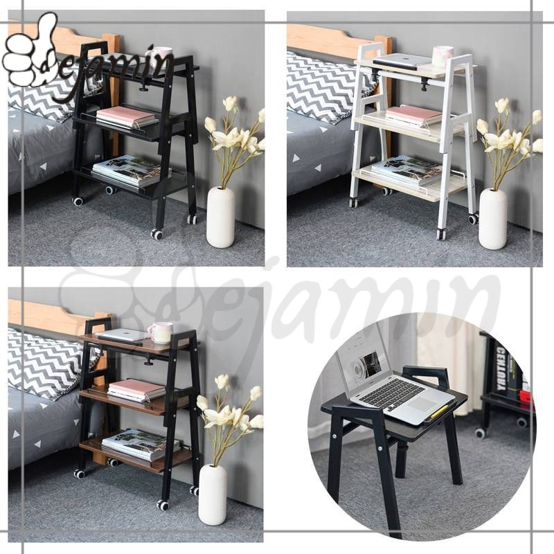 Mobile Coffee Side Cabinet File Leisure Retractable Side Table Meja ...