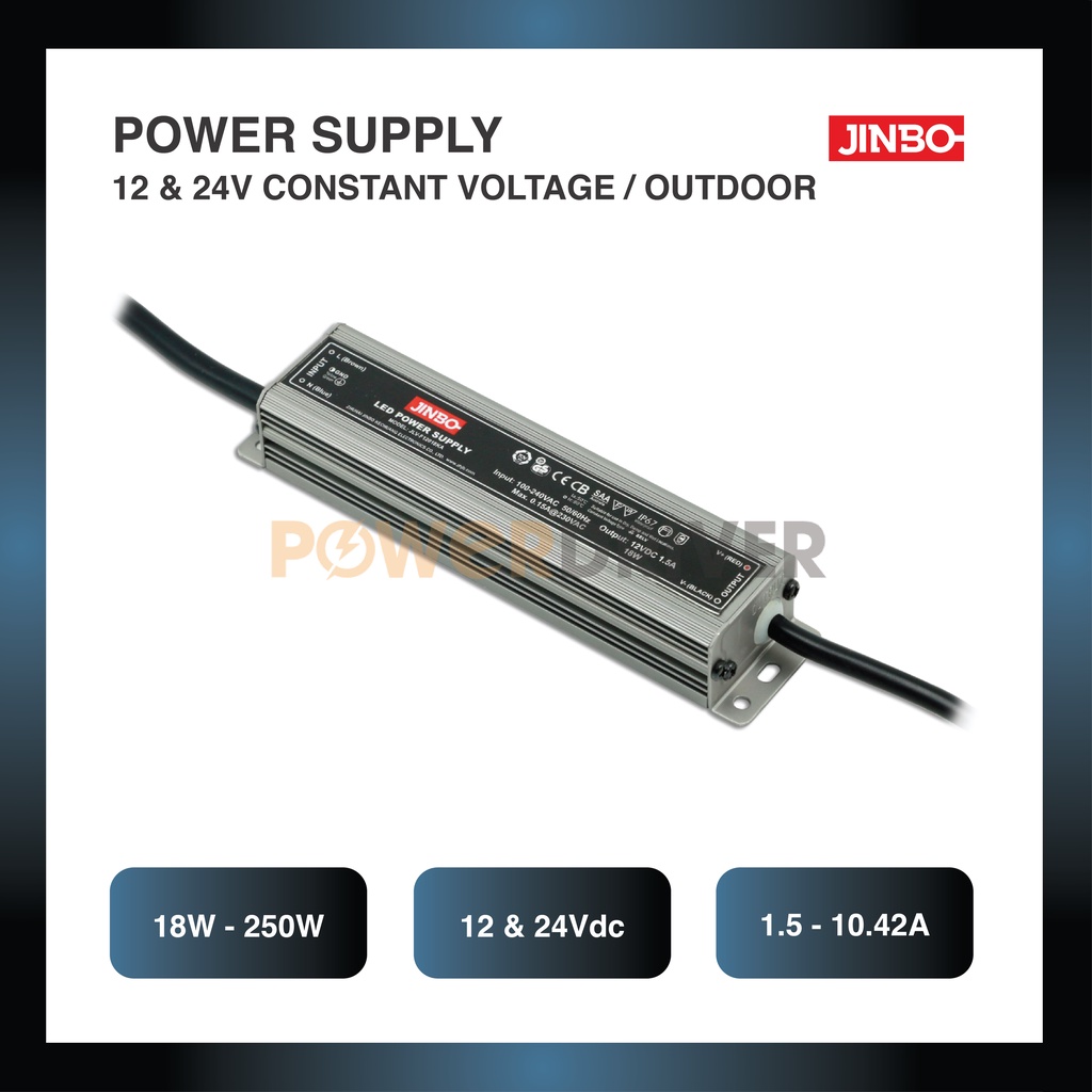 JINBO LED Driver 12V 24V Constant Voltage Power Supply | Shopee Malaysia