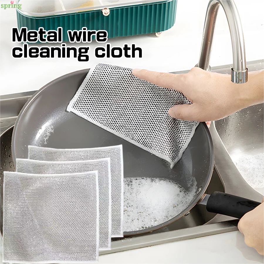 Mesh Non-oil Steel Wire Cloth Dishwashing Cloth Dishwashing Cloth ...