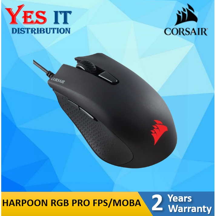 CORSAIR HARPOON RGB PRO FPS/MOBA Wired Gaming Mouse AP (CH-9301111-AP ...