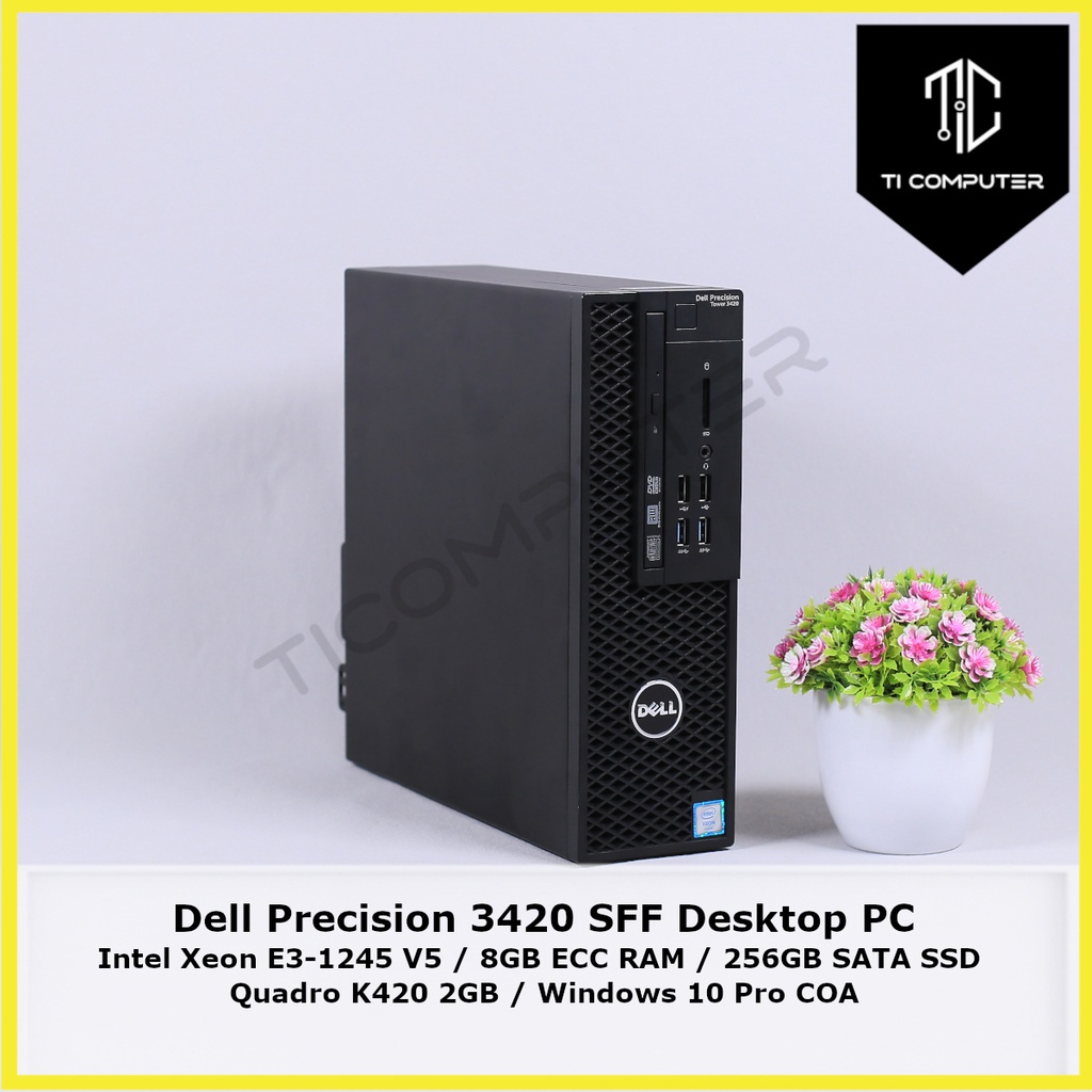Dell Precision 3420 SFF Intel Xeon E3-1245 V5 8GB ECC RAM 256GB SATA ...