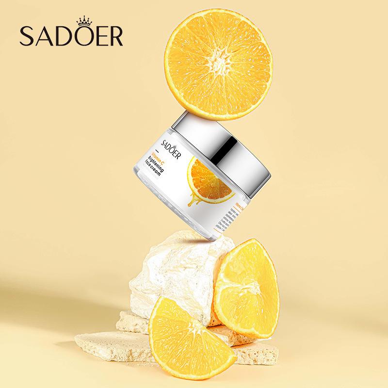 【COD】SADOER Vitamin C Brightening Face Cream Fresh Orange Essence Hydrating Moisturizing Cream ...