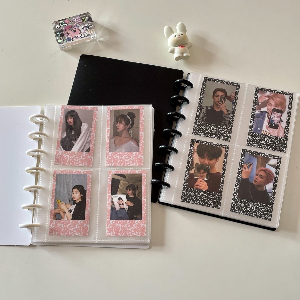 80 Pockets A5 Mushroom Button Binder Album 3inch Photocard Storage Lomo ...