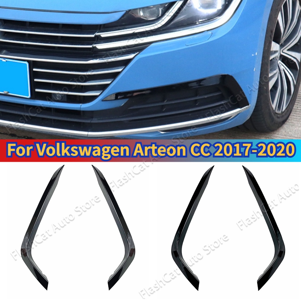 Car Front Bumper Canards Grille Sticker Cover Strip For VW Arteon CC ...
