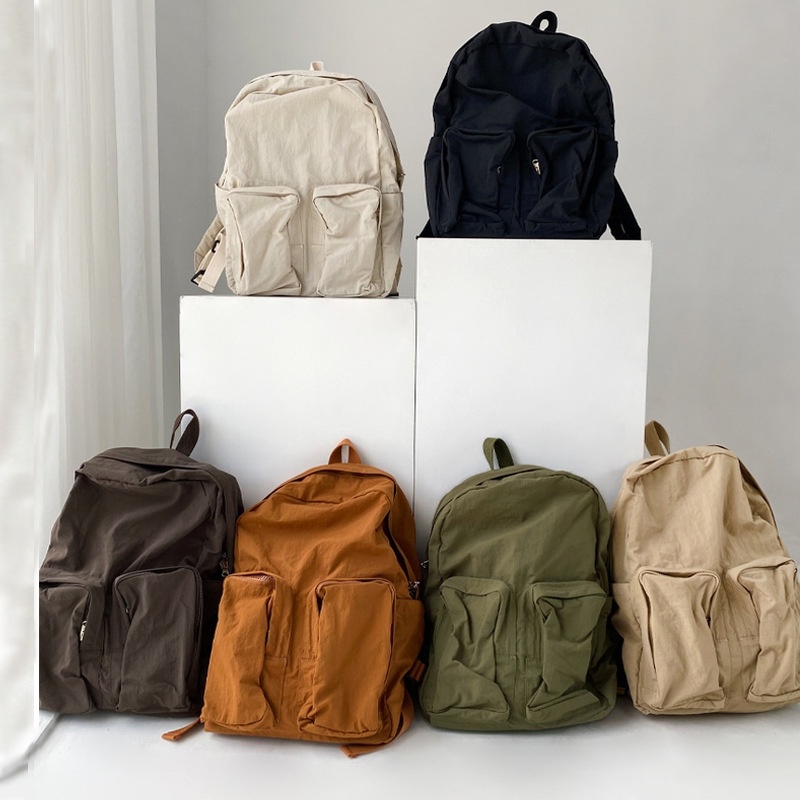 Korea Dongdaemun lightweight nylon backpack cloth bag Harajuku style ...