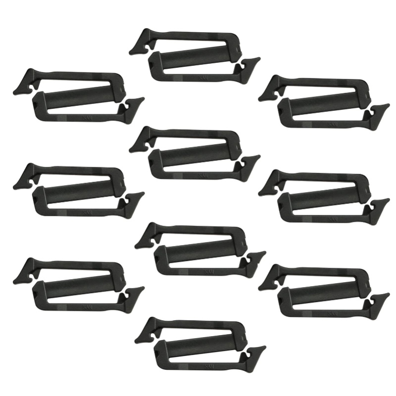 LUC 10pcs Practical Shoulder Strap Buckle Triglide Slide Backpack Clip ...