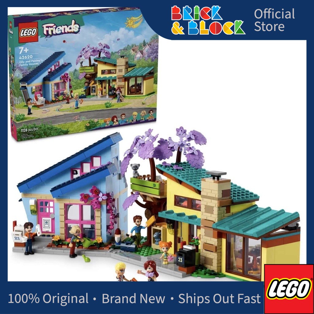LEGO 42620 Olly and Paisley's Family House | LEGO Friends | Shopee Malaysia