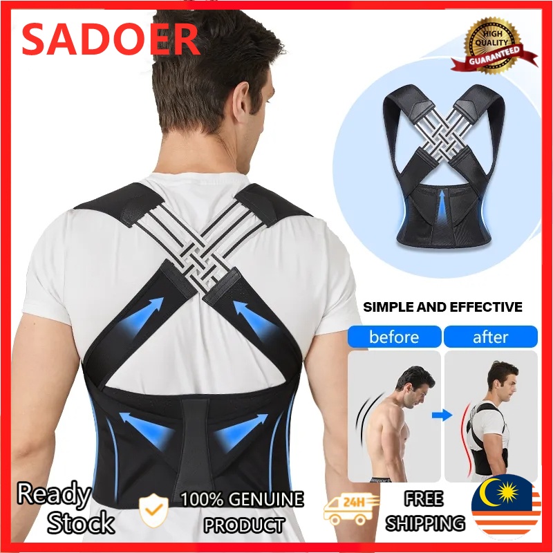 Upgraded Adjustable Back Posture Corrector Belt Women Men Prevent ...