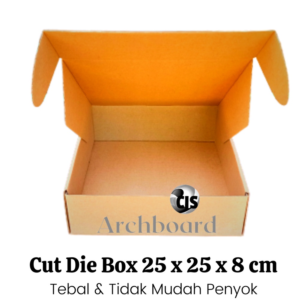 Cardboard Die Cut Plain Uk 25x25x8cm/Pizza Box 25x25 x 8cm (10Pcs ...