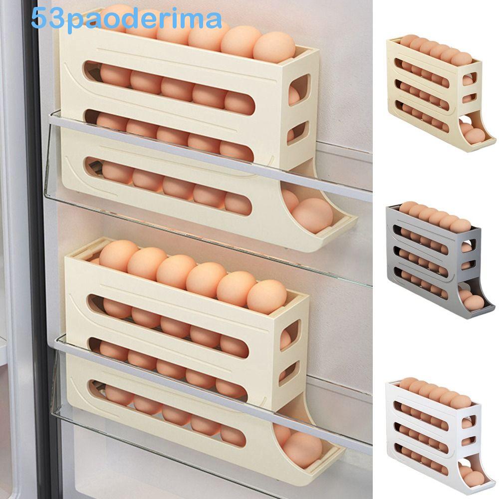 PAODERIMA Automatic Scrolling Egg Holder, 30 Grids Large Capacity ...