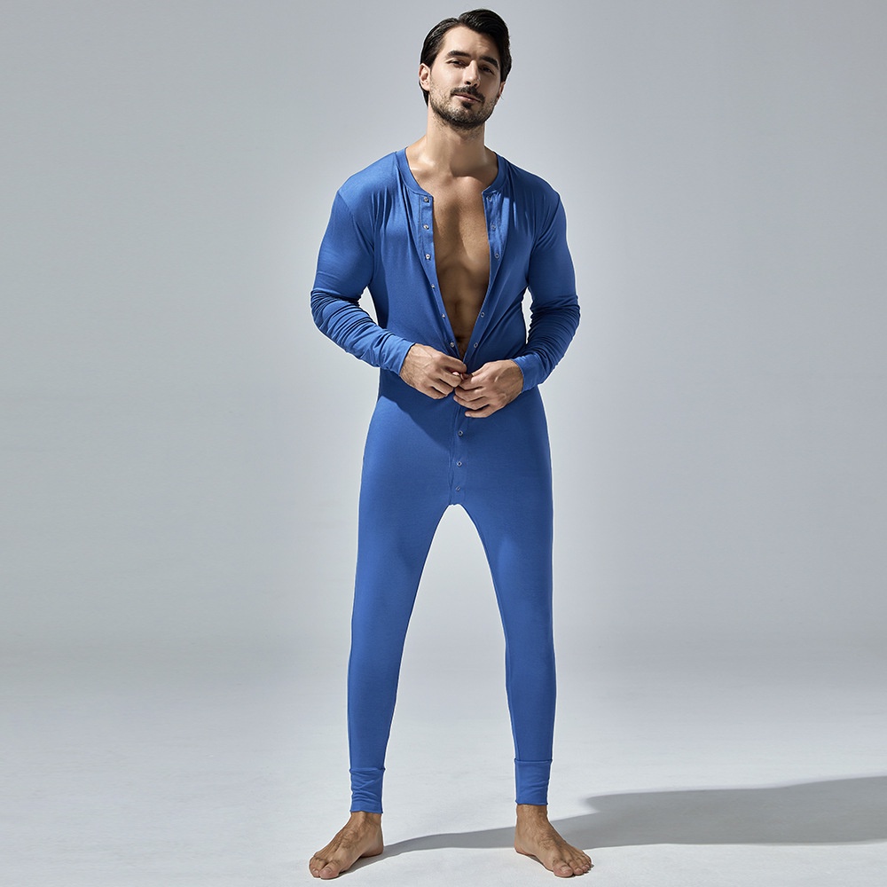TAUWELL Men's Sports jumpsuit, one piece tight fitting suit, open ...