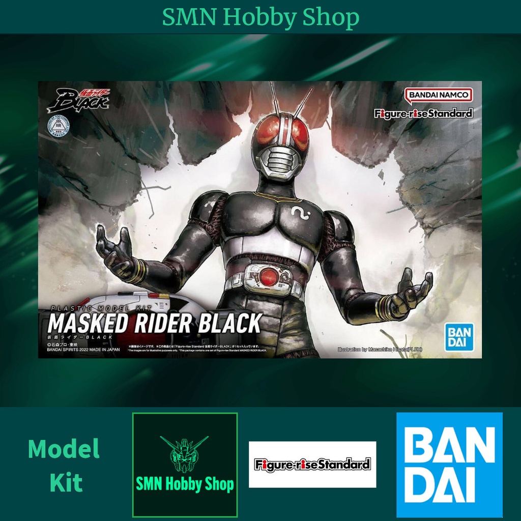 FRS Figure-Rise Standard Masked Rider Black Toys Plastic Model Kit ...