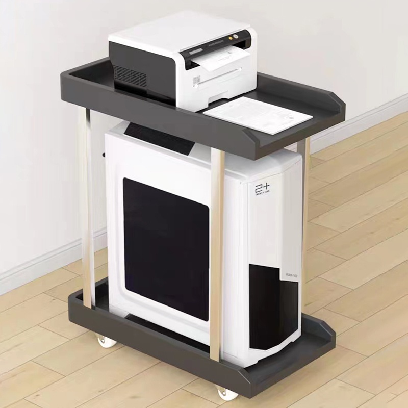 360 Rotating 2 Layers Rack Computer Case Holder CPU Stand PC Base ...