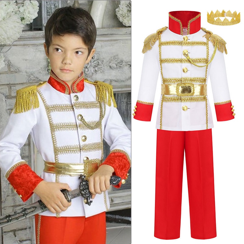 Kids Prince Charming Costume for Children Halloween Cosplay The King ...