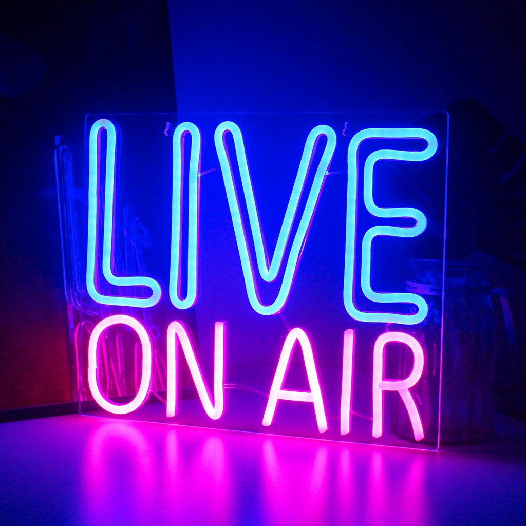 Live On Air Neon Sign LED Live Decoration Background | Shopee Malaysia